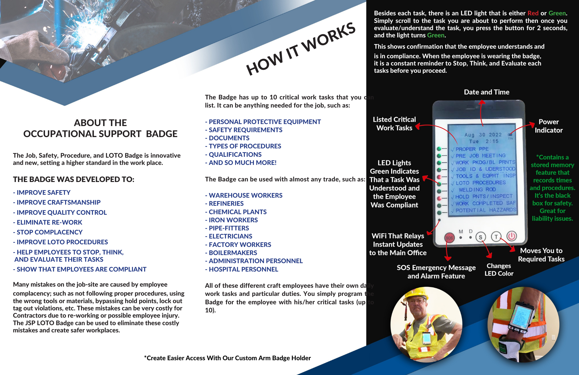 Supporting Materials – Occupational Support Badge